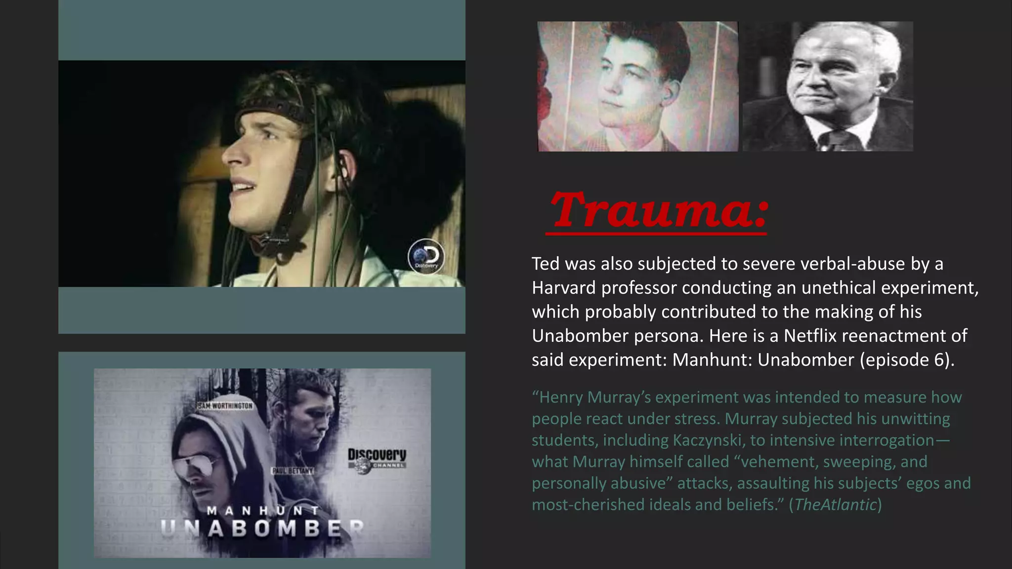 The unabomber, presentation | PPTX