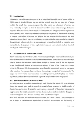 The un and the process of disarmament | PDF