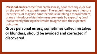 The uncertainty of measurements | PPTX
