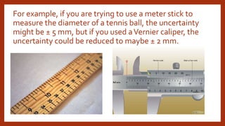The uncertainty of measurements | PPTX