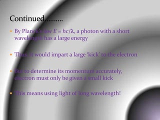 The uncertainty principle | PPTX