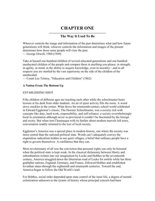The Underground History of American Education | PDF