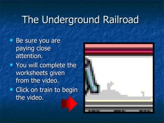 The Underground Railroad | PPT