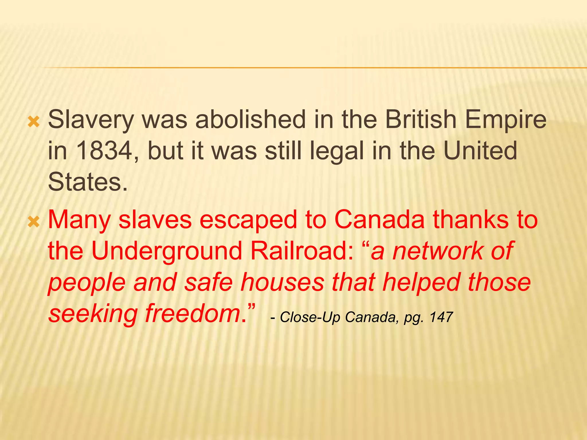 The underground railroad | PPT