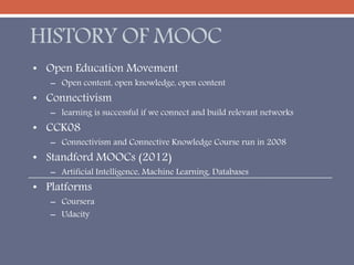 The understanding of mooc | PPTX