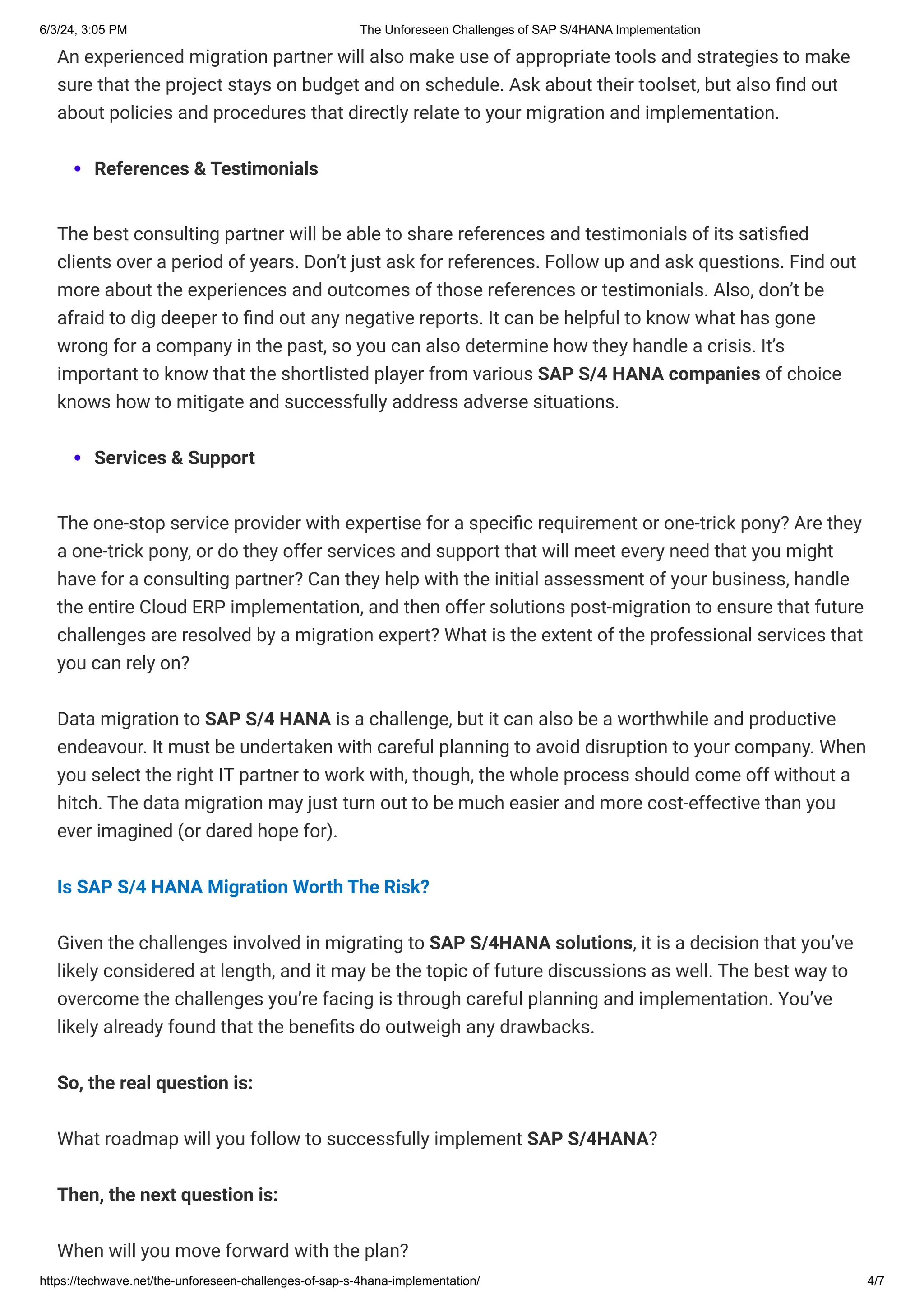 The Unforeseen Challenges of SAP S_4HANA Implementation.pdf