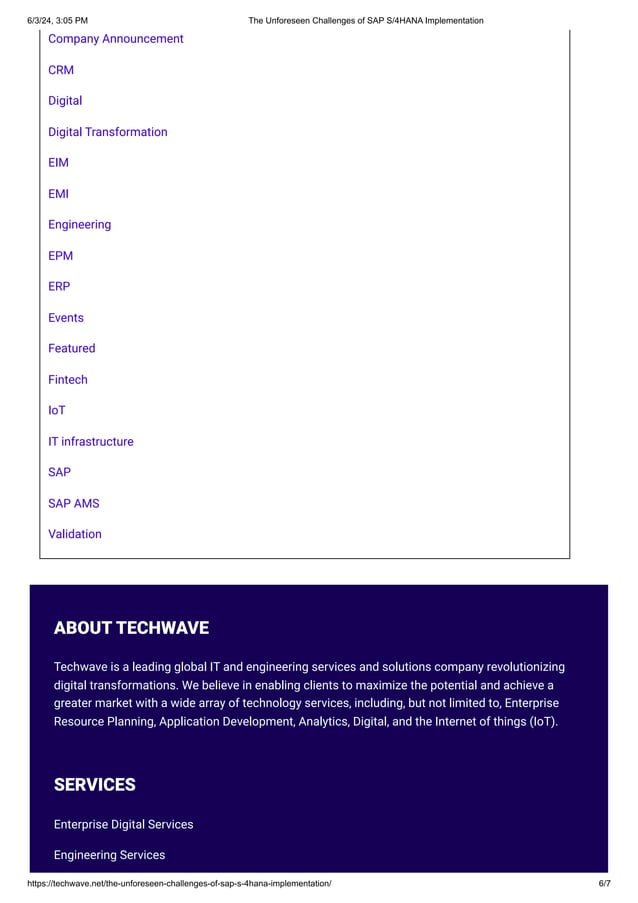 The Unforeseen Challenges of SAP S_4HANA Implementation.pdf