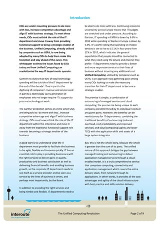 Unified Computing Whitepaper | PDF