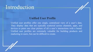 The unified user profile fin. (1) | PPTX