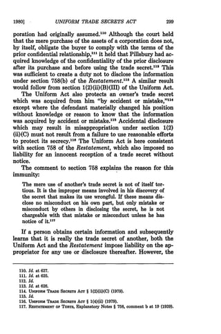 The uniform trade secrets act | PDF