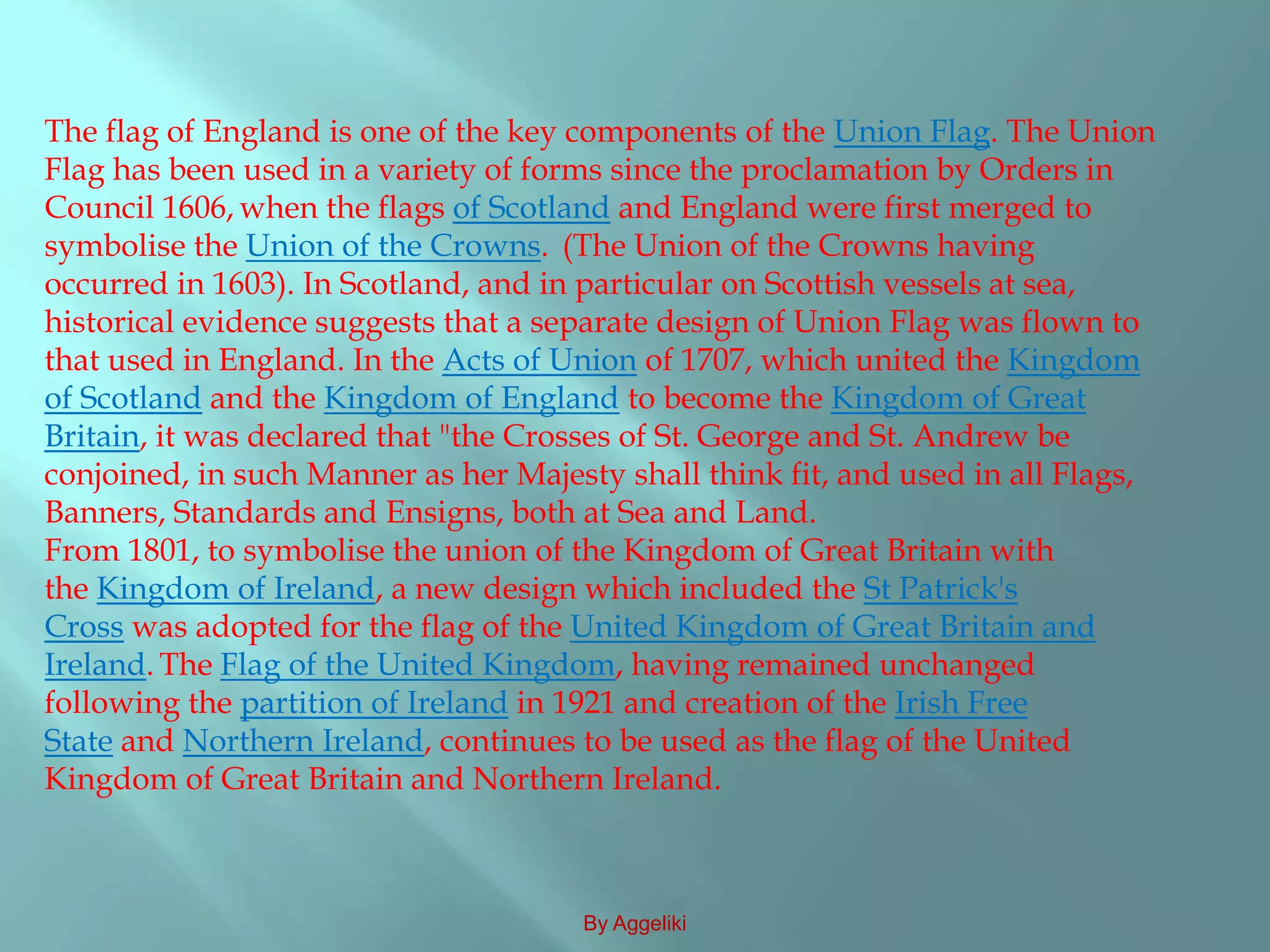 The Union flag history | PPTX