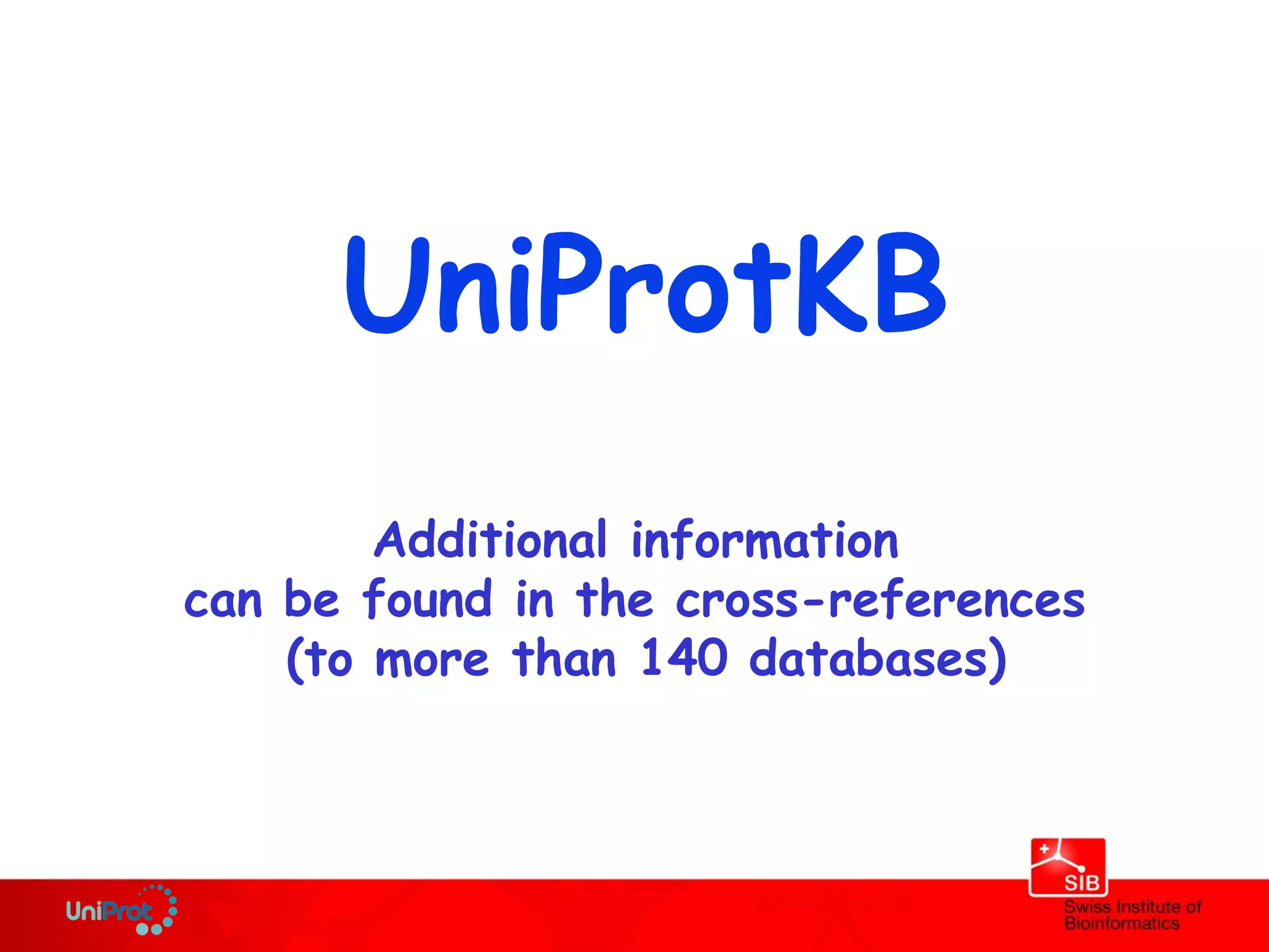 The uni prot knowledgebase | PPT