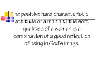 The uniqueness of man and woman | PPT