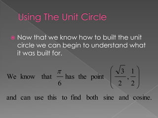 The unit circle edu 653 | PPTX