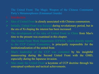 The United Front The Magic Weapon of the CCP.pptx