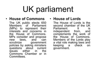 The united kingdom parliament | PPTX