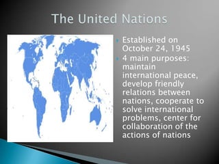 The United Nations | PPTX | Political Issues & policy | Politics