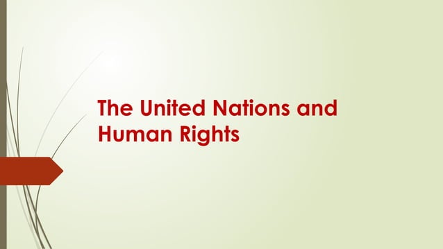 The United Nations and Human Rights.pptx