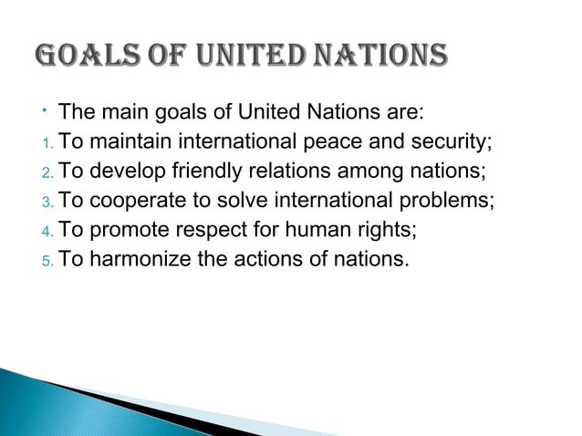 The united nations organization | PPT | Politics