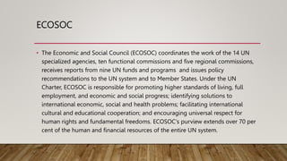 THE UNITED NATIONS the guarantor of international peace POL 101 KSU SIR ...