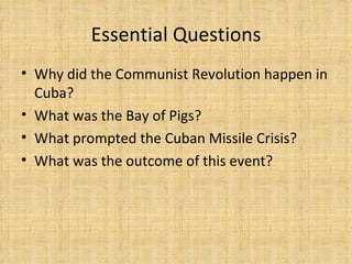 The united states and cuba | PPT