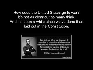 The United States and declaring war | PPTX