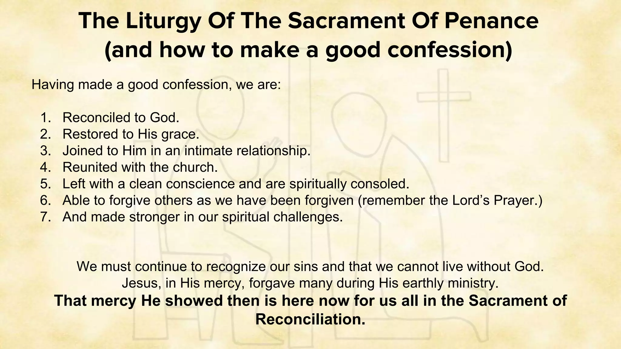 The Forgotten Sacrament: The Sacrament of Reconciliation | PPT