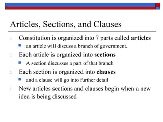 The united states constitution | PPT