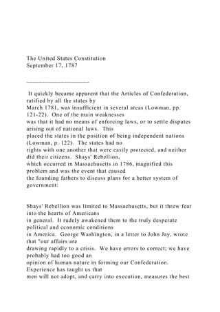 The United States Constitution September 17, 1787 ______.docx