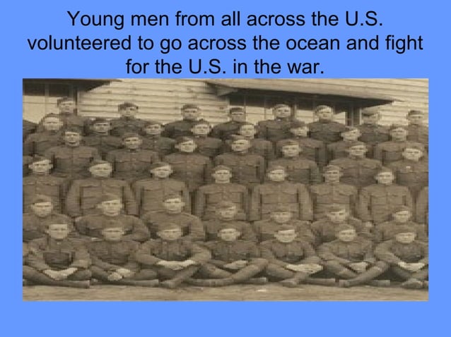 The united states enters world war 1