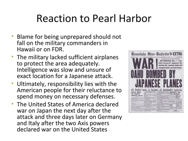 The United States Enters WWII | PPT