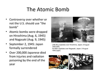 The United States in World War II | PPT