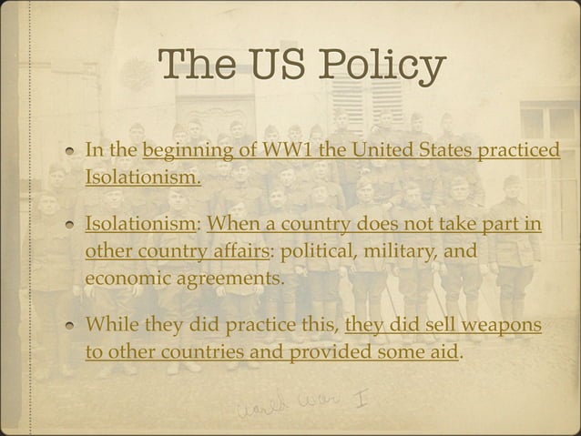 The United States in WW1 | KEY