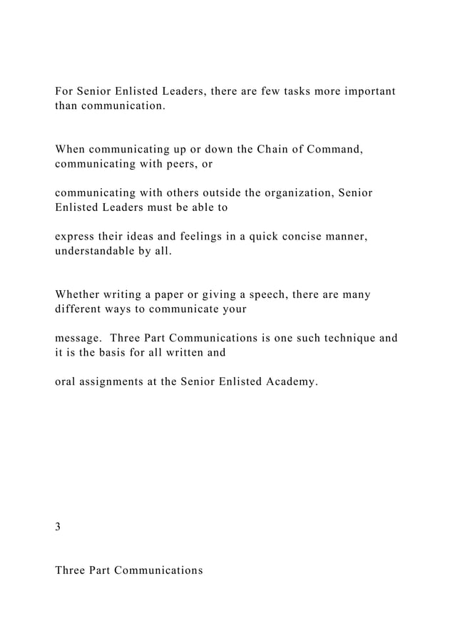 THE UNITED STATES NAVY SENIOR ENLISTED ACADEMY | PDF