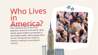 The United States Of America Introduction Presentation in Red ...
