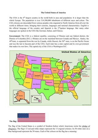 Comprehensive Overview of the United States: Geography, Government, and ...