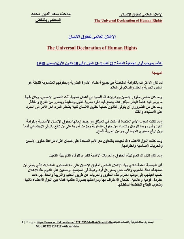 The universal declaration of human rights | PDF