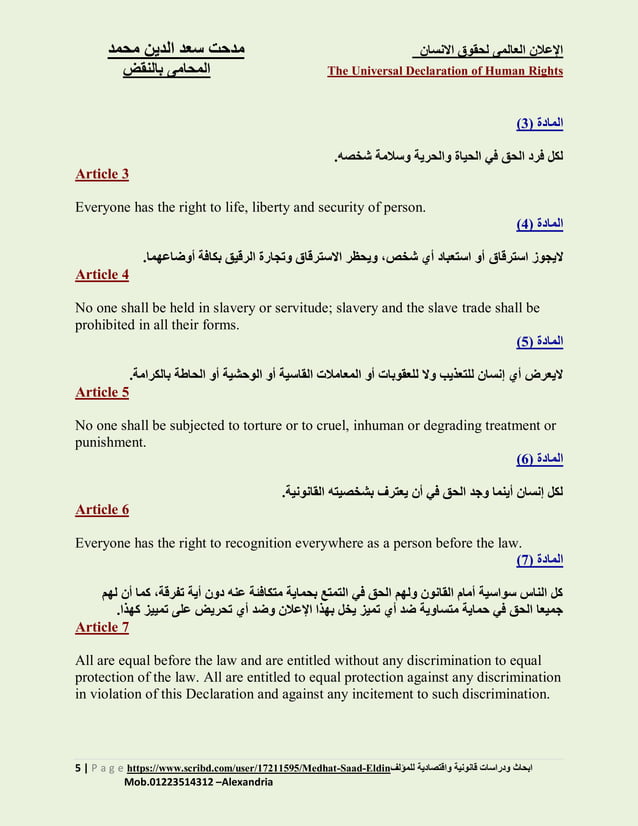 The universal declaration of human rights | PDF