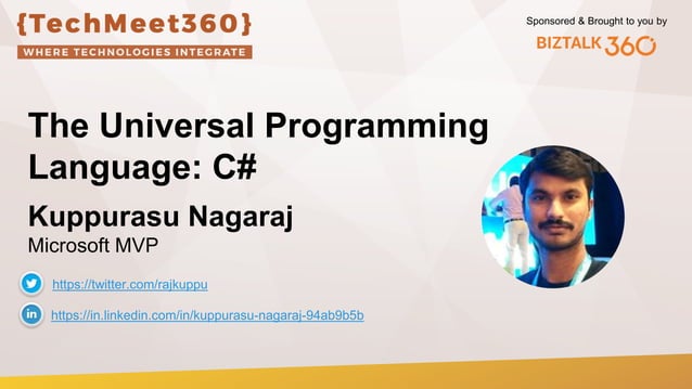 The Universal Programming Language: C# | PPTX | Programming Languages ...