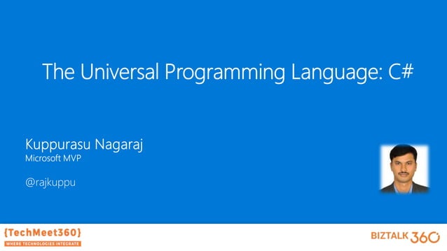The Universal Programming Language: C# | PPTX | Programming Languages ...