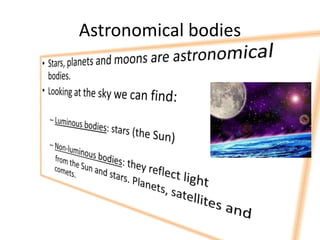 The Universe and the Earth | PPTX