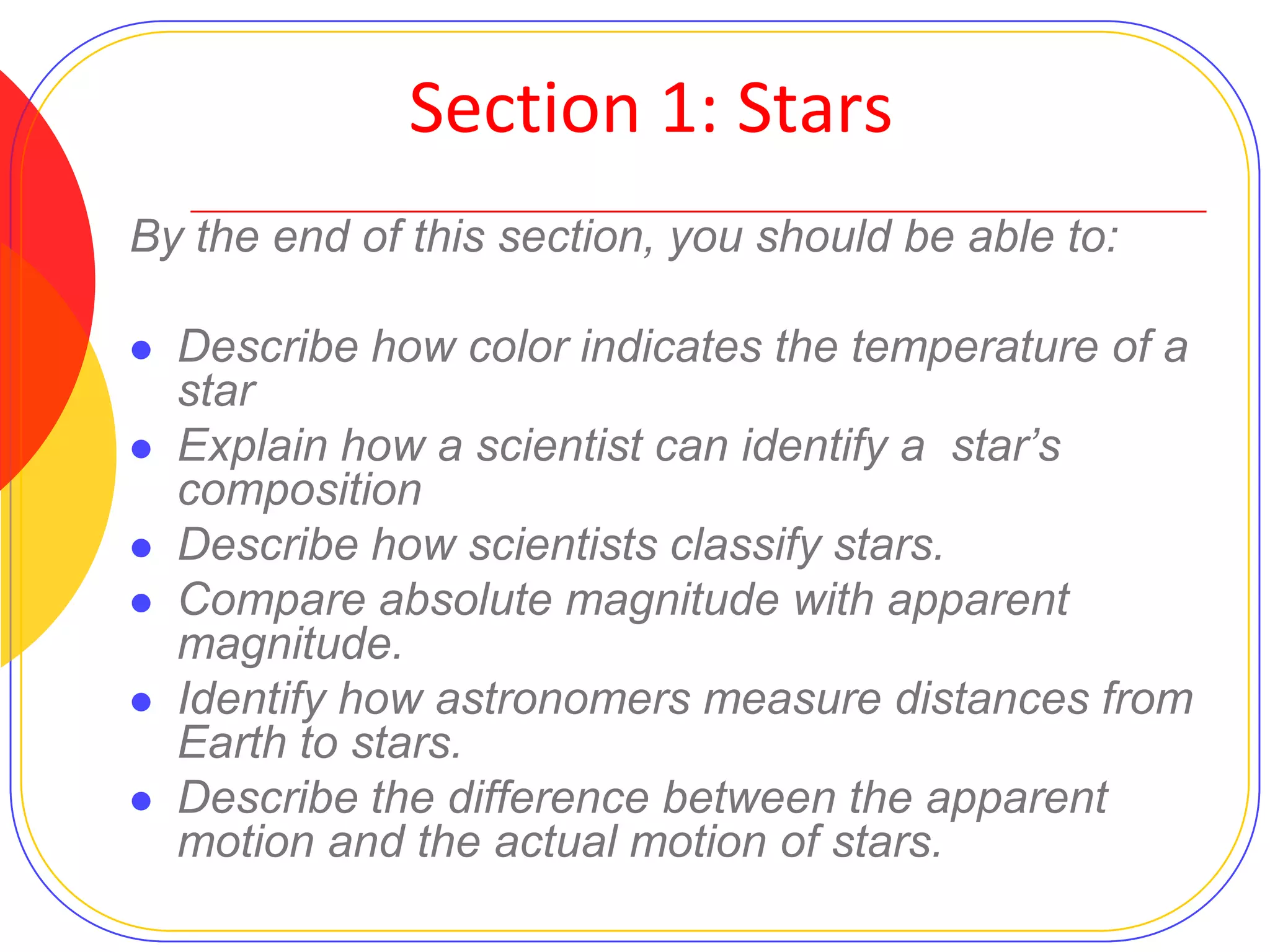 Stars, Galaxies, and the Universe | PPTX