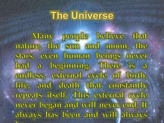 Theories explaining the origin of the universe. | PPTX