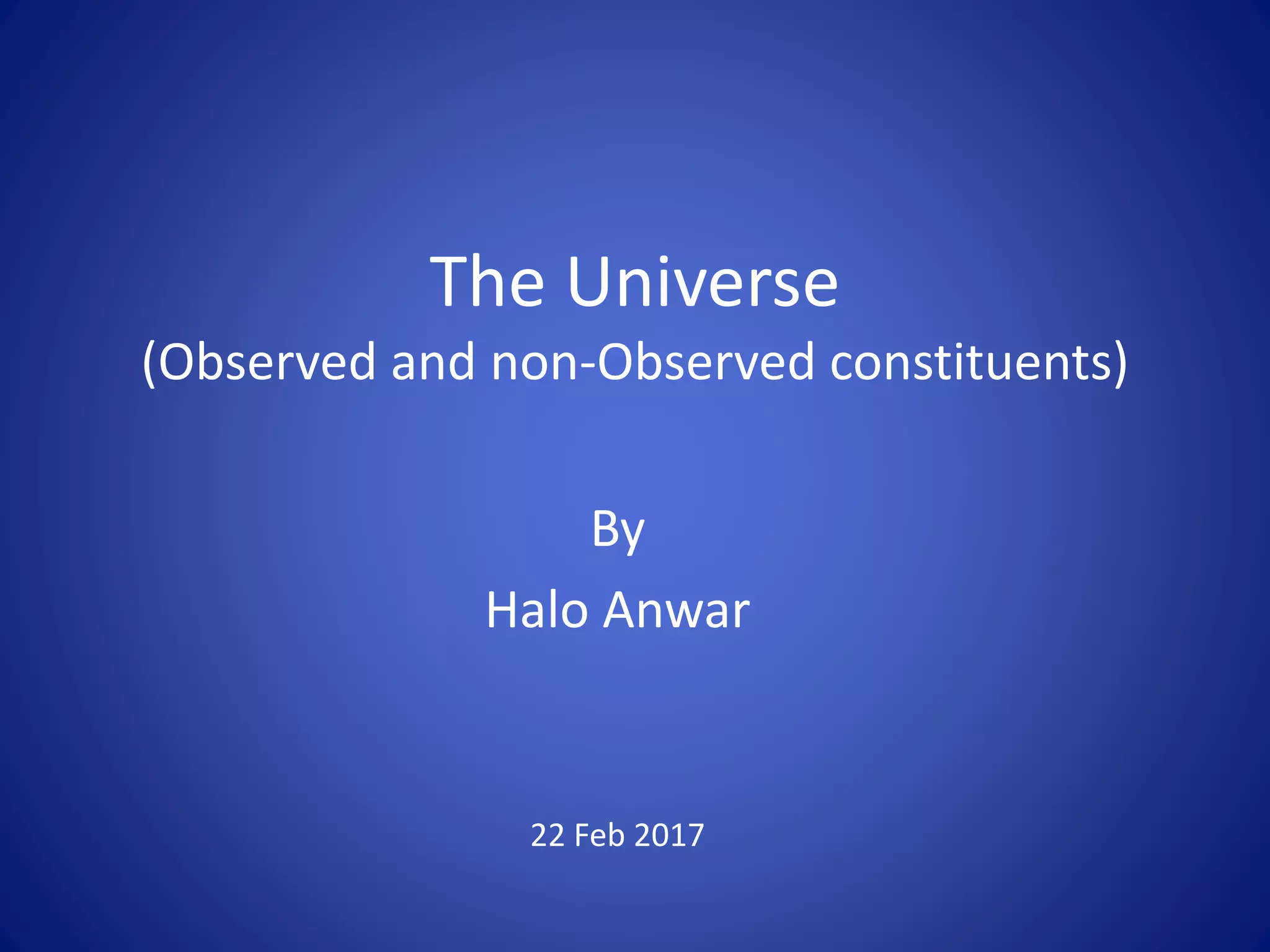 The universe | PPTX