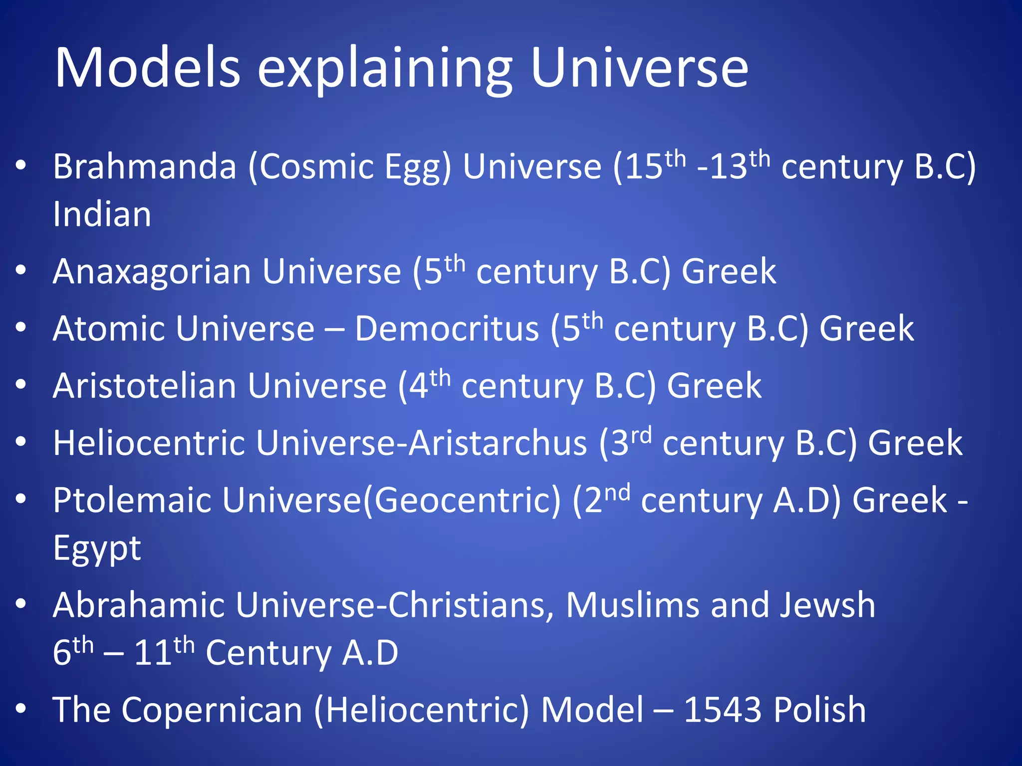 The universe | PPTX