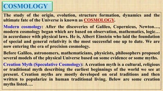 Creation Myths and Modern Cosmology | PPT