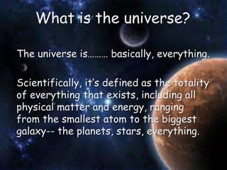 THE UNIVERSE | PPTX