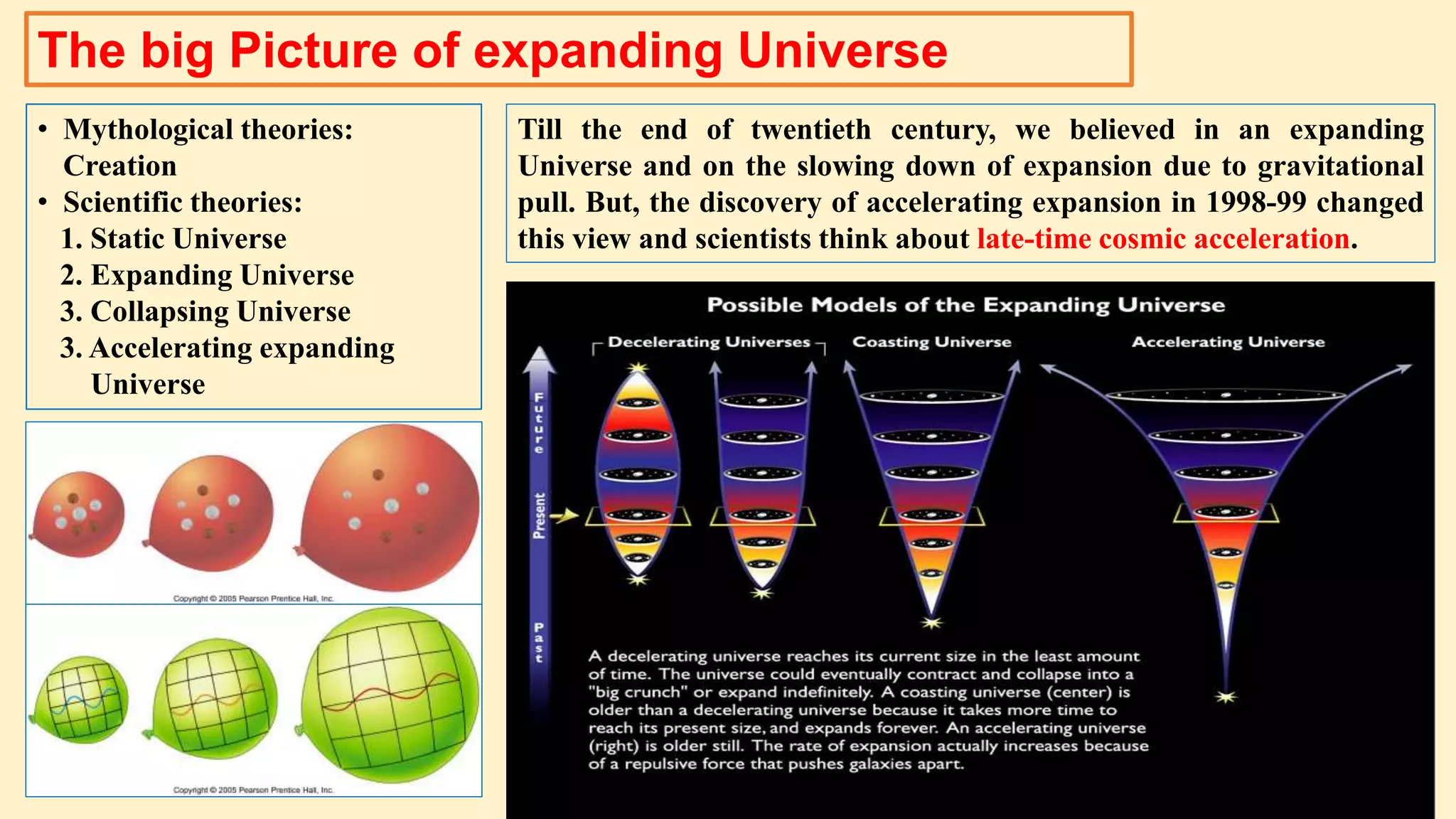 The universe & mathematical cosmology | PPTX