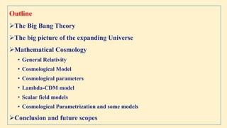 The universe & mathematical cosmology | PPTX