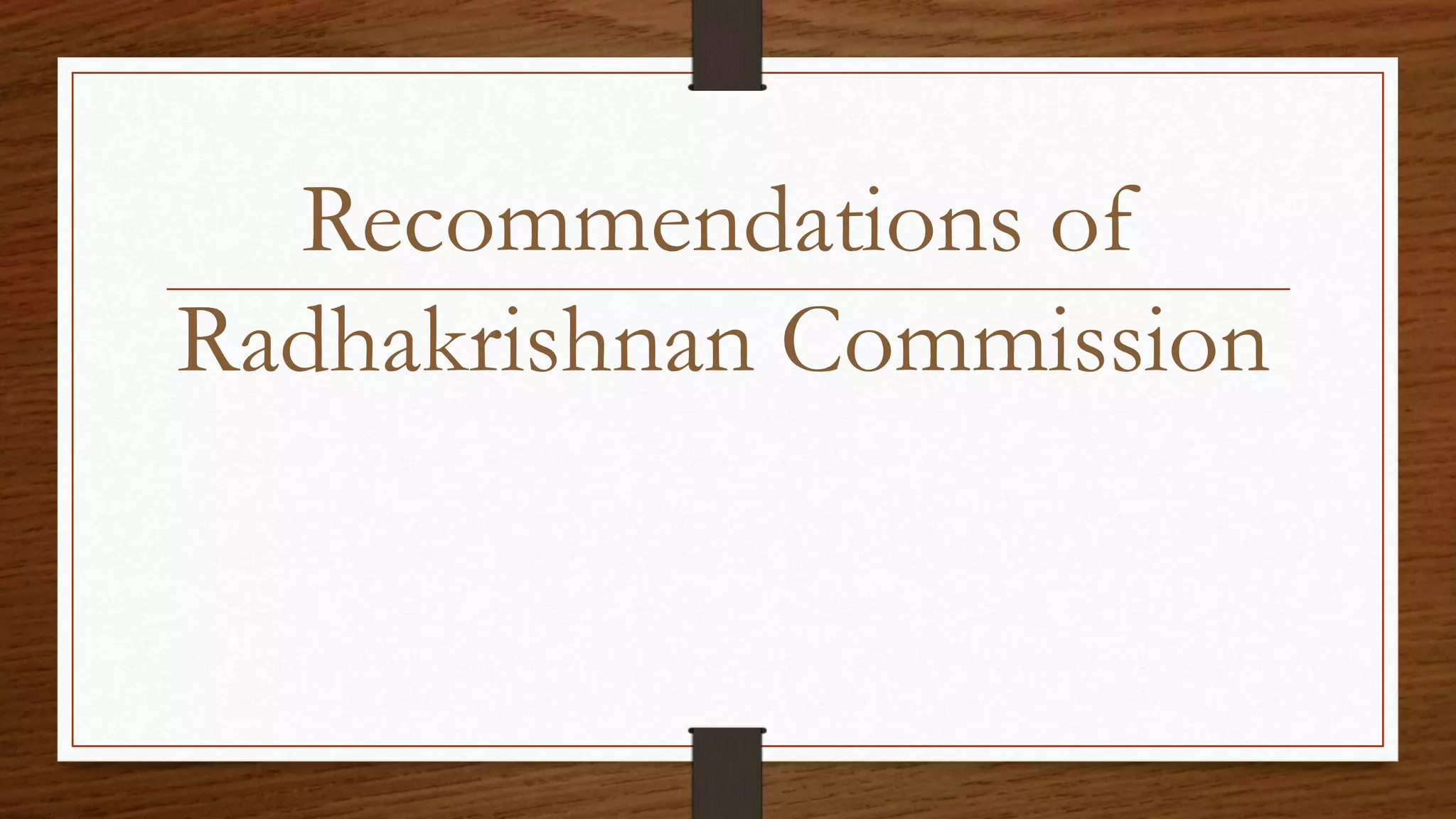 The university education commission (1948 49) | PPTX